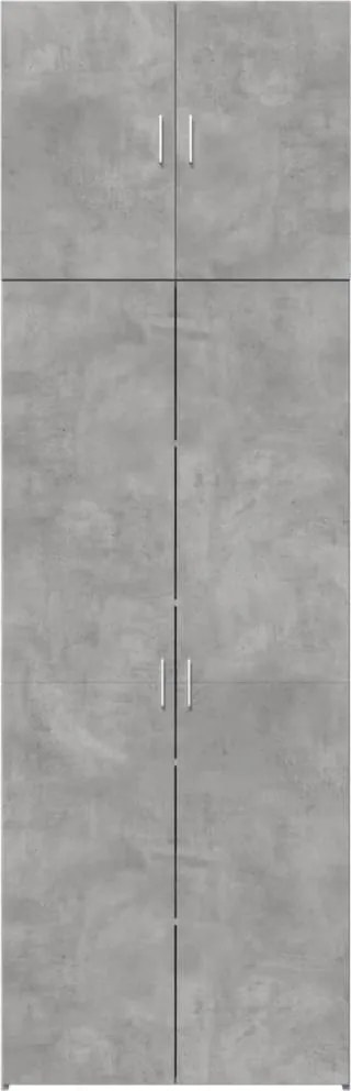 Skříň highboard betonově šedá 80x42,5x249 cm kompozitní dřevo 3281367