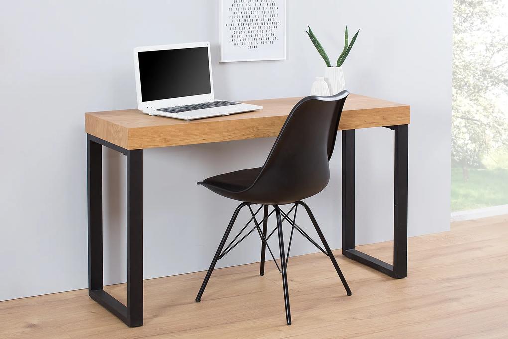 Noble Home Kancelářský stůl Oulef, 120 cm, černý/dub