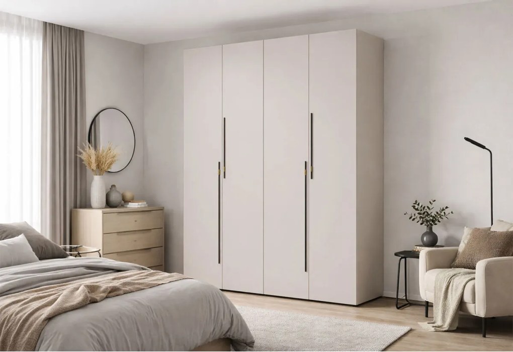 Skříň 4D 160 cm kašmír Space