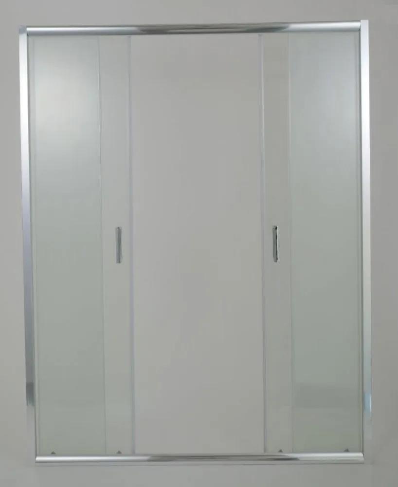 Olsen Spa Sprchové dveře VILAR BARVA rámu - Hliník leštěný, Rozměr A - 150 cm, Rozměr C - 190 cm, Směr zavírání - Univerzální Levé / Pravé, Výplň - Čiré bezpečnostní sklo - 6 mm OLBENW102915CC