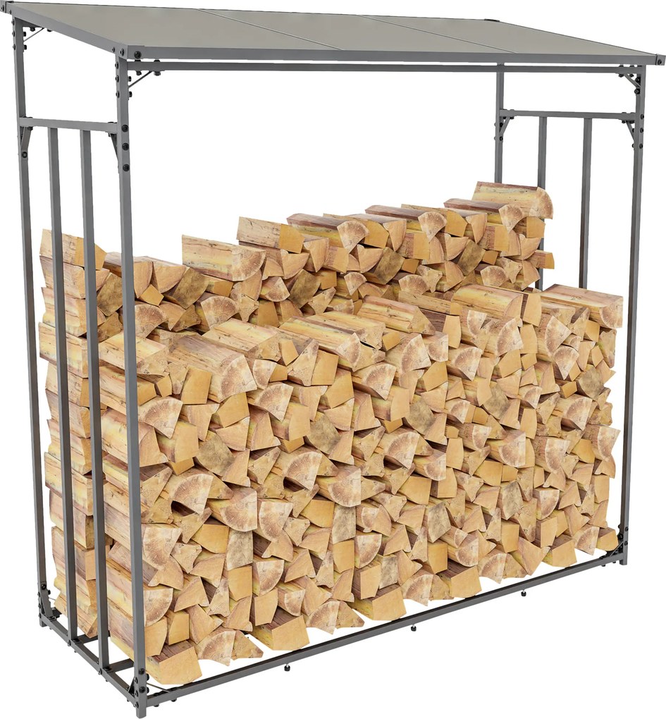 Přístřešek na palivové dřevo Ruston Aluminium XL – antracitová