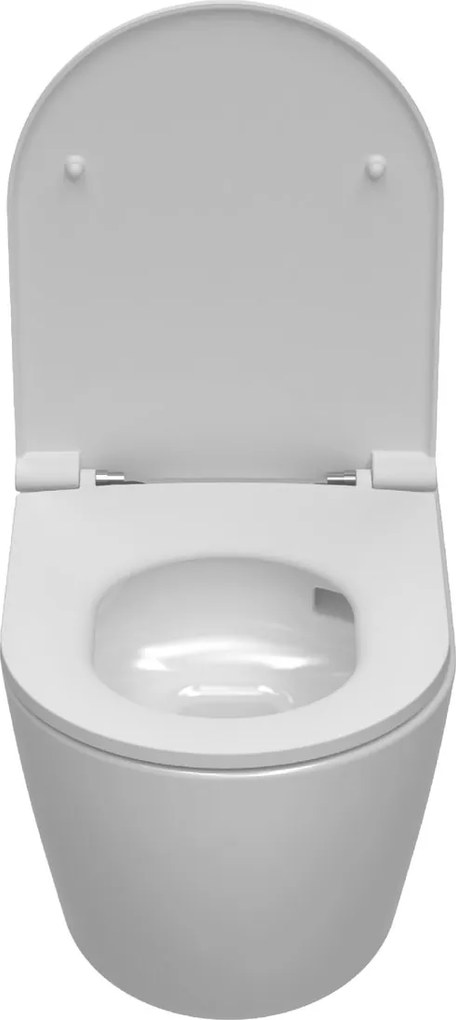Isvea INFINITY závěsná WC mísa 36,5 x 53 cm Vortex Rimless keramická bílá 10NF02003