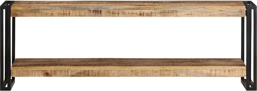 TV stolek 120 x 30 x 40 cm hrubé mangovníkové dřevo 320679