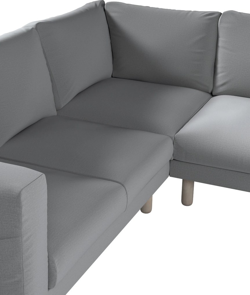 Potah na pohovku IKEA Norsborg rohová 4-místná barva šedá látka sametová