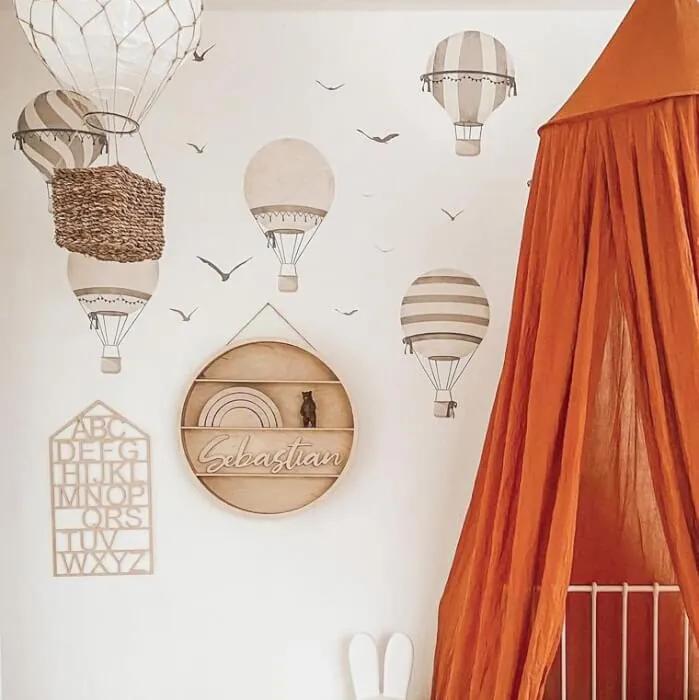 INSPIO Samolepky na zeď - Samolepky balónů v hnědých barvách