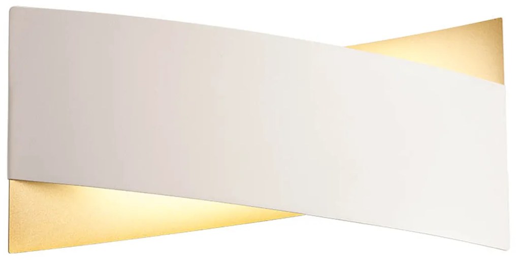 Redo 01-2380 nástěnné LED svítidlo Xavier bílo/zlaté, 17W, 3000K, 25cm