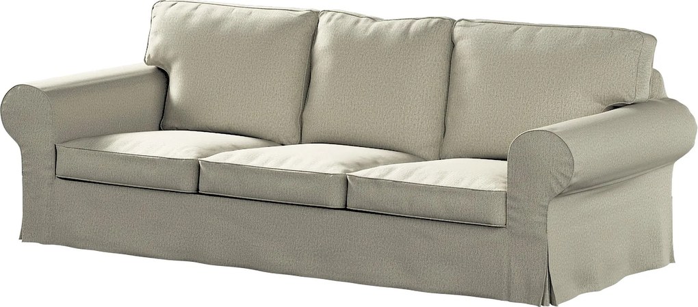 Potah na pohovku IKEA Ektorp 3-místná, nerozkládací barva béžová látka pletený vzor