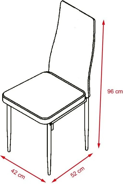 Jídelní set pro 4 osoby AXIS, černá