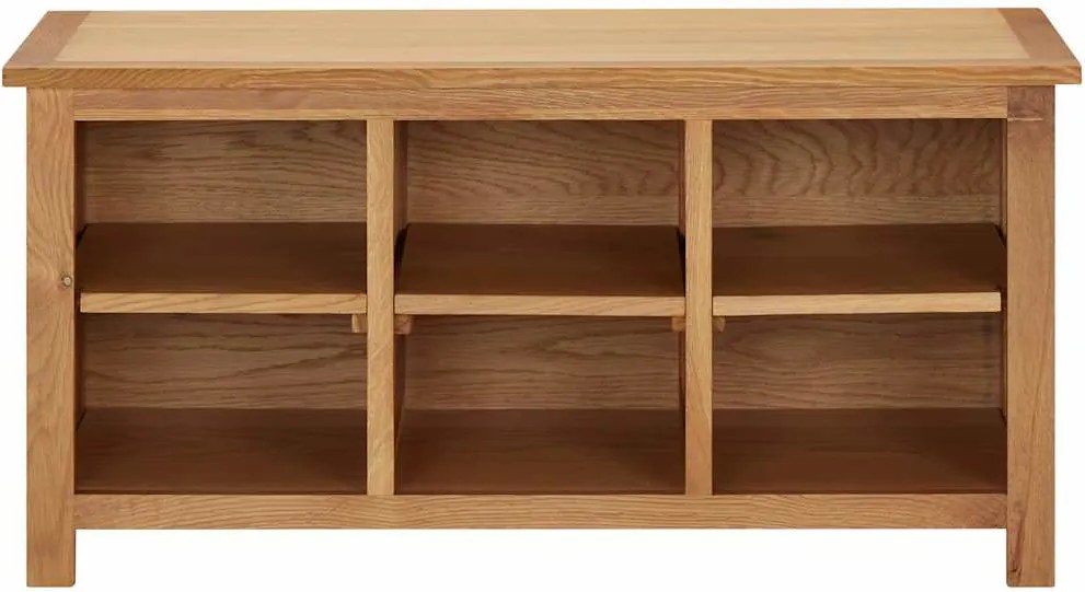 Botník 90 x 37 x 45 cm masivní dubové dřevo 289189