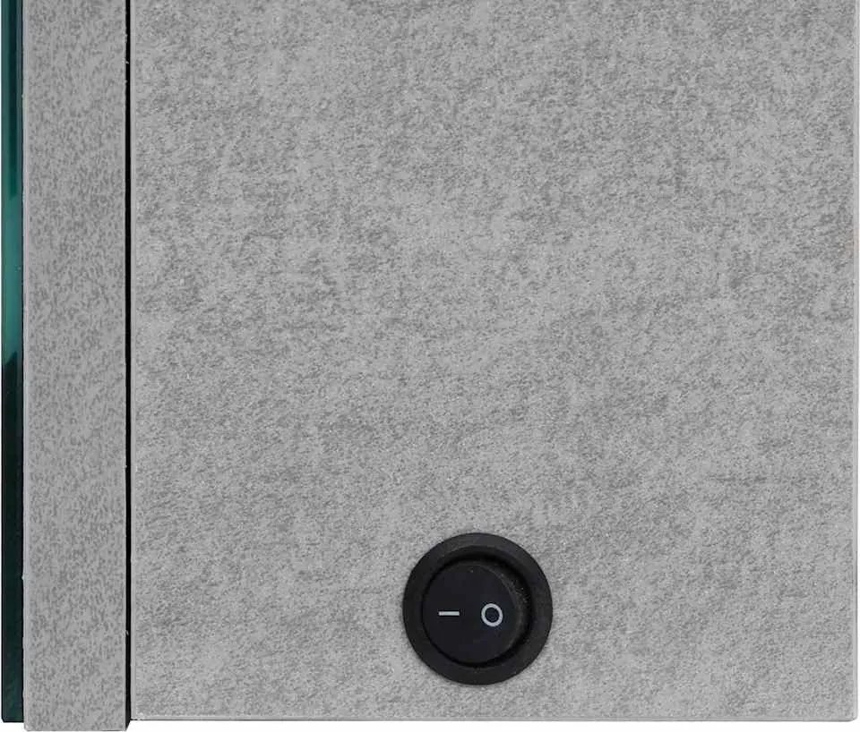 LED koupelnová skříňka se zrcadlem betonově šedá 62x14x60 cm 326518