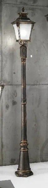 OR AL 11-1141/1 Venkovní sloupkové svítidlo 1x60W E27, patina, IP44,výška 240cm - ORION