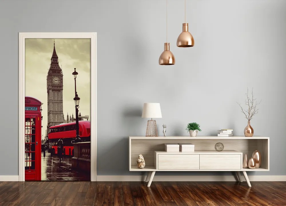 Fototapeta samolepící na dveře Big Ben Londýn 95x205 cm