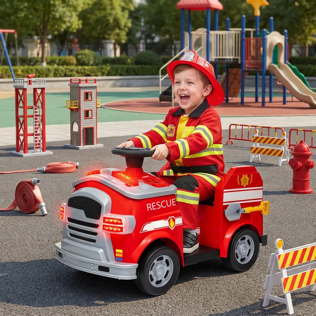 AIYAPLAY dětské elektrické autíčko 1 6V dětské autíčko s hudbou, klaksonem, elektrické vozidlo se světlomety, měkký start, 3 km/h, pro děti ve věku 3…