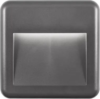 NV 812302 Venkovní nástěnné svítidlo PULSAR tmavě šedý ABS LED 4W 3000K 220-220V 32st. IP54 - NOVA LUCE