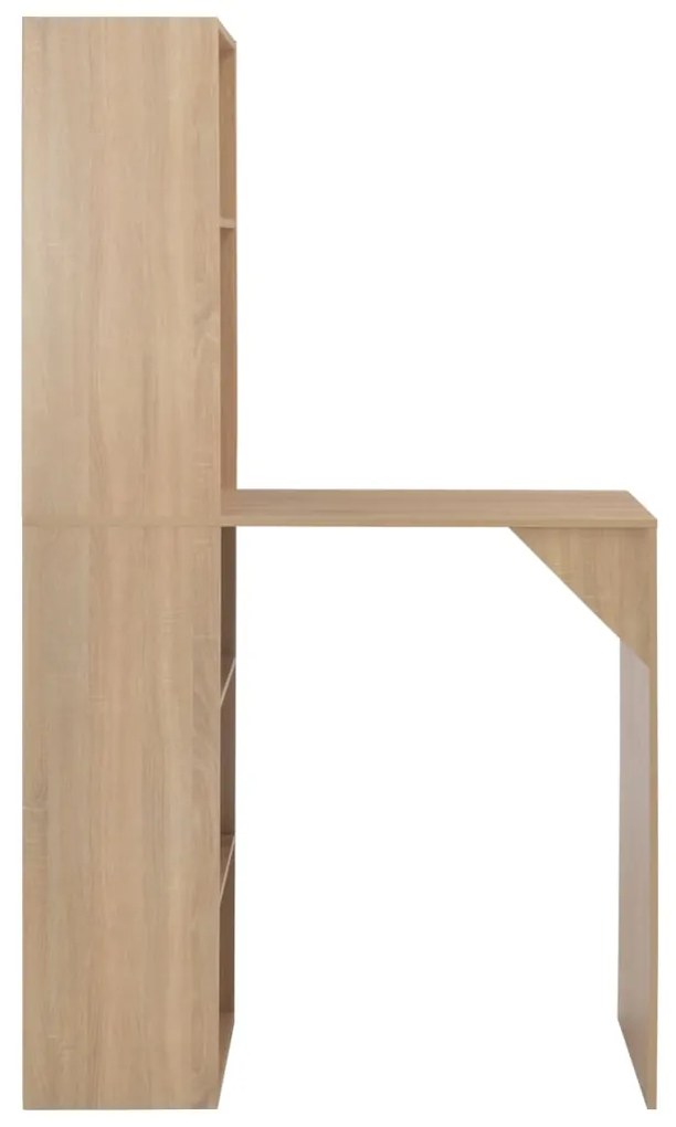 Barový stůl se skříní dub 115 x 59 x 200 cm 280229