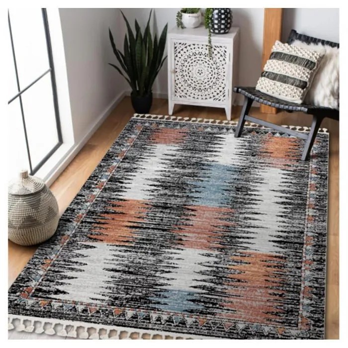 Kusový koberec Olfan černý 120x170cm