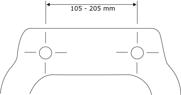 WENKO 22015100-WC sedátko WENGE 35,5x42,5 cm hnědá/stříbrná