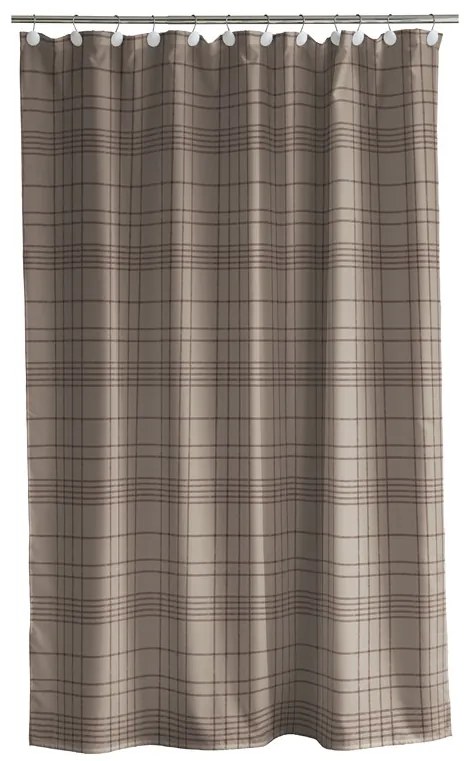 Södahl Sprchový závěs 180x200 Tartan Taupe