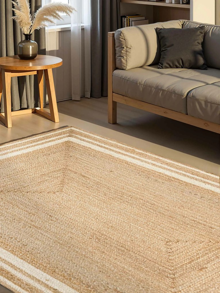 Hanse Home, Kusový koberec Looma 106301 Natural Gold Ivory, 80x150, béžová, chodba / předsíň