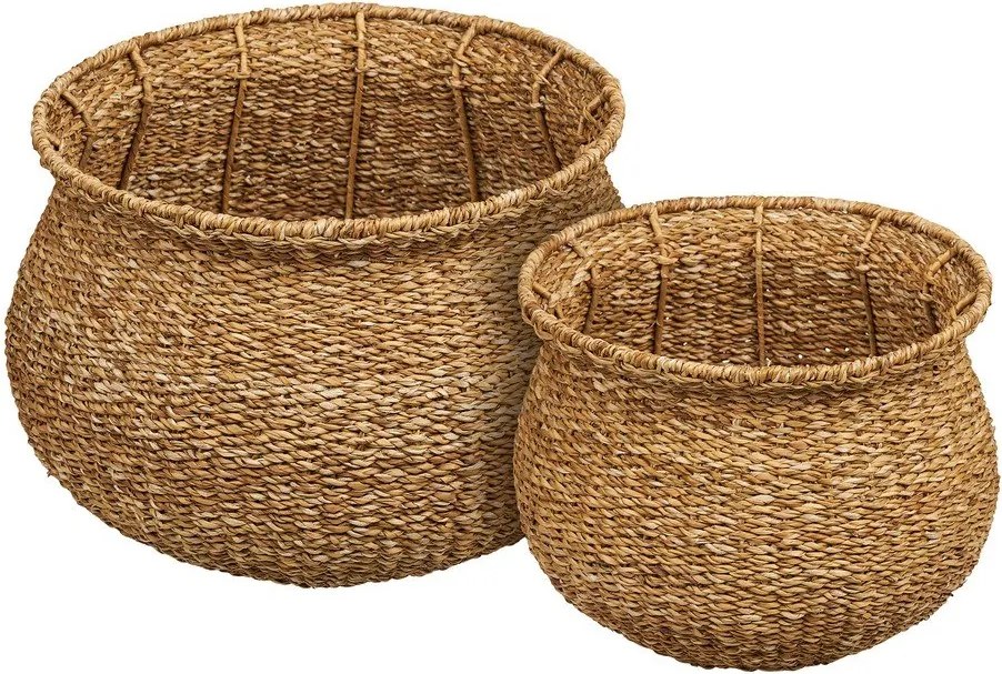 Květináče v sadě 2 ks z mořské trávy ø 46 cm Eden – House Nordic