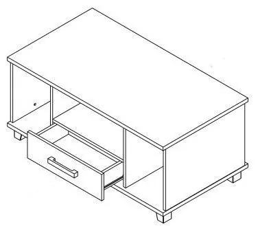 Maridex Konferenční stolek MAXIMUS M32 Barva: Bílý
