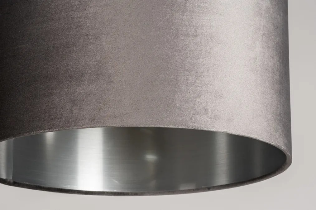 Stojací designová lampa Pallas Black and Silver