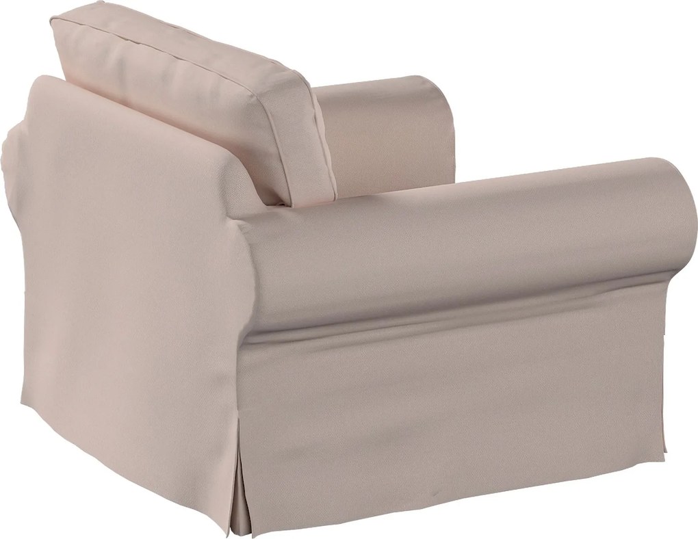 Potah na křeslo IKEA Ektorp barva růžová látka pletený vzor