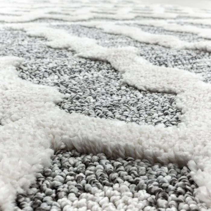 Vopi | Kusový koberec Pisa 4710 grey - Kruh průměr 120 cm