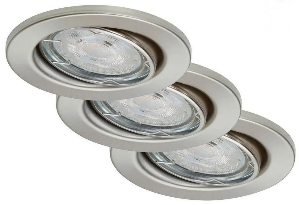 Briloner | Briloner 7148-032 - SADA 3xLED Stmívatelné koupelnové svítidlo 1xGU10/5W/230V IP23 | BL0872