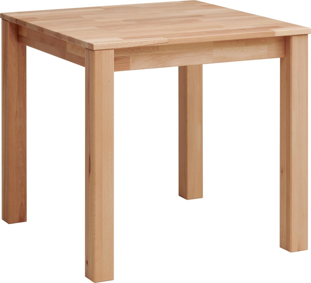 XXXLutz JÍDELNÍ STŮL, jádrový buk, jádrový buk, 80/80/75 cm P & B - Jídelní stoly - 002748014407