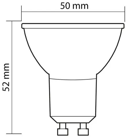 LED žárovka GU10 McLED 3W (25W) teplá bílá (2700K), reflektor 38° ML-312.169.87.0