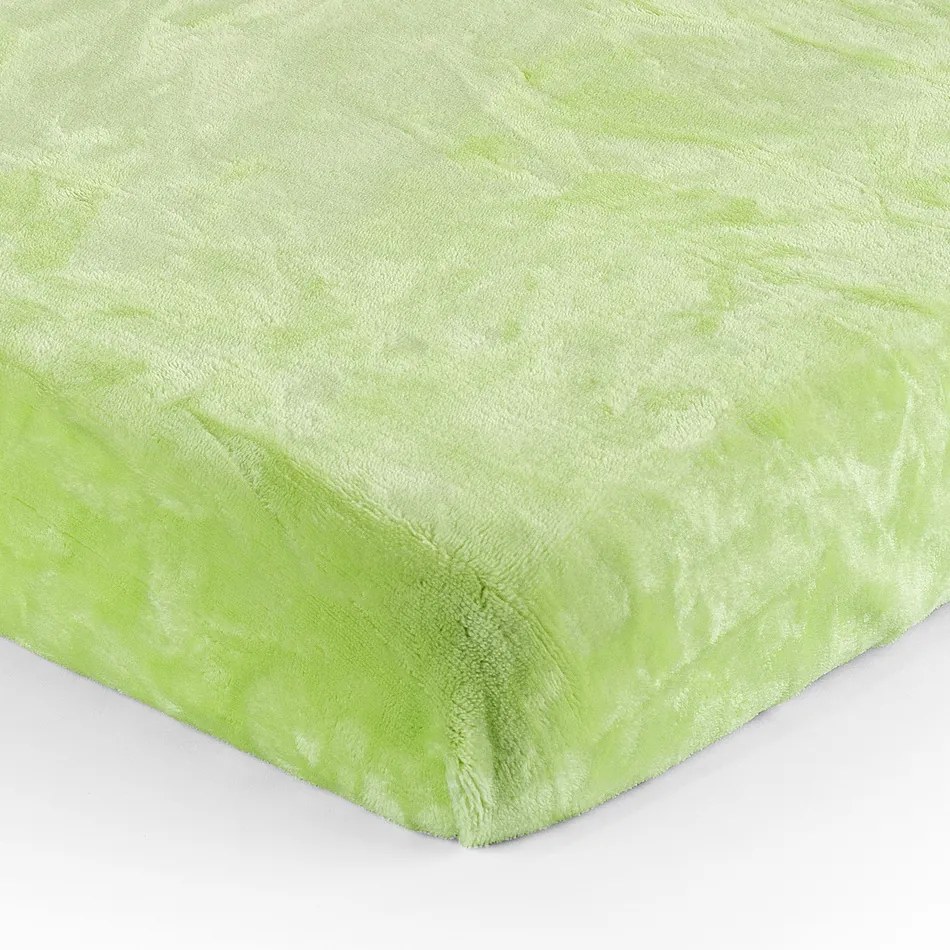 Jahu Prostěradlo Mikroplyš zelená, 90 x 200 cm, 90 x 200 cm | Biano