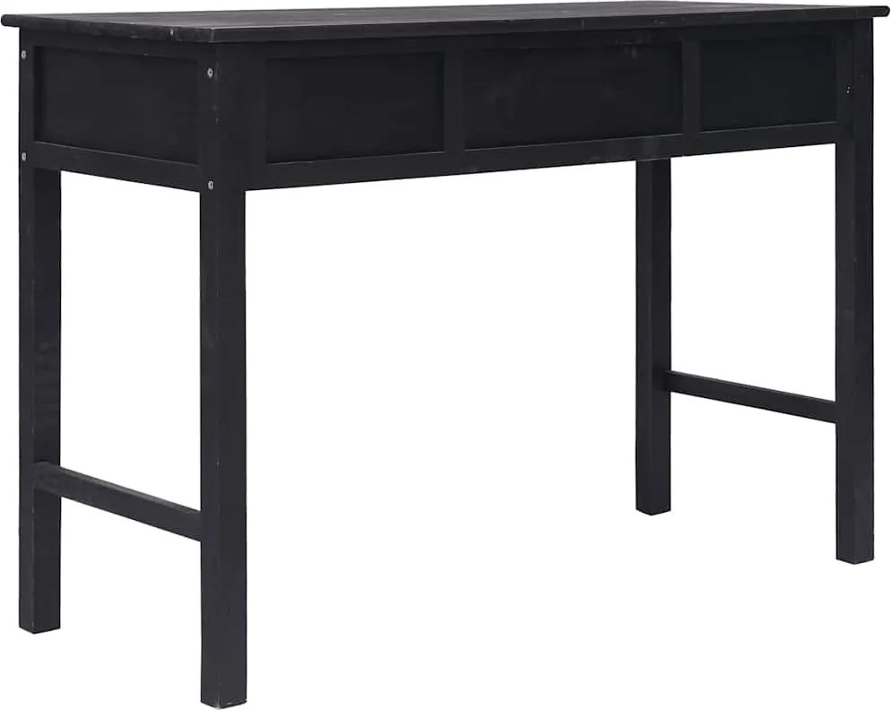 Konzolový stolek černý 110 x 45 x 76 cm dřevo 284161