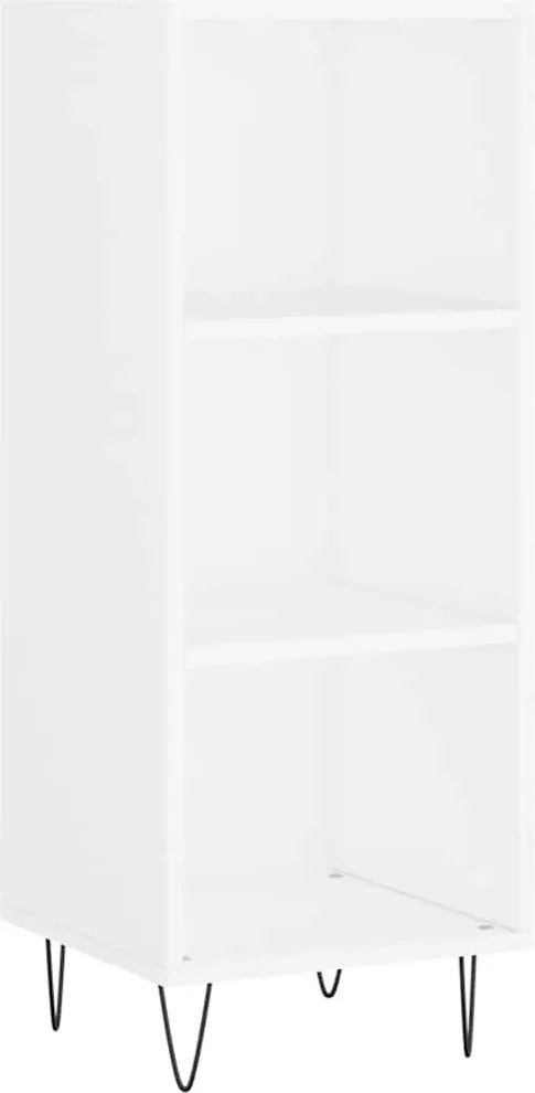 Skříň highboard bílá 34,5 x 34 x 180 cm kompozitní dřevo 3199009