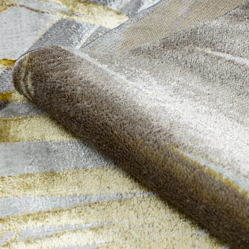 Dywany Łuszczów, Kusový koberec Bliss Z217AZ276 gold/grey, 200x290, šedá, kancelář