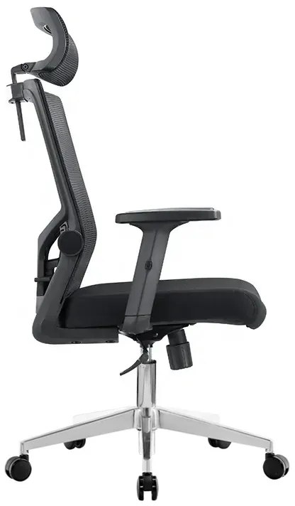 Kancelářská ergonomická židle Neoseat NOVELO — síť / látka, černá, nosnost 150 kg (rozbaleno)