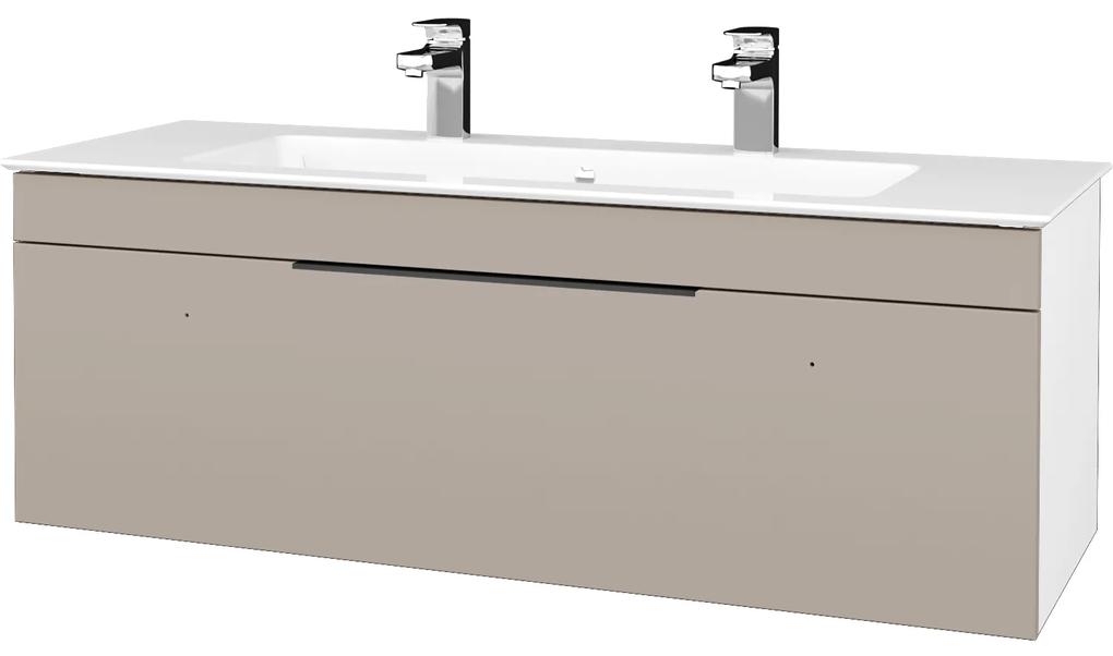 Dřevojas Koupelnová skříň ASTON SZZ 120 Varianta: N01 Bílá lesk / Úchytka T02 / D15 Nebraska