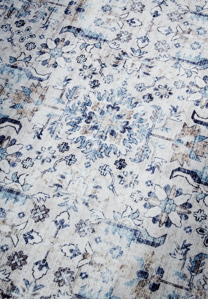ELLE Decoration, Kusový koberec Imagination New 106042 Cream/Blue z kolekce Elle, 120x160, modrá, ložnice