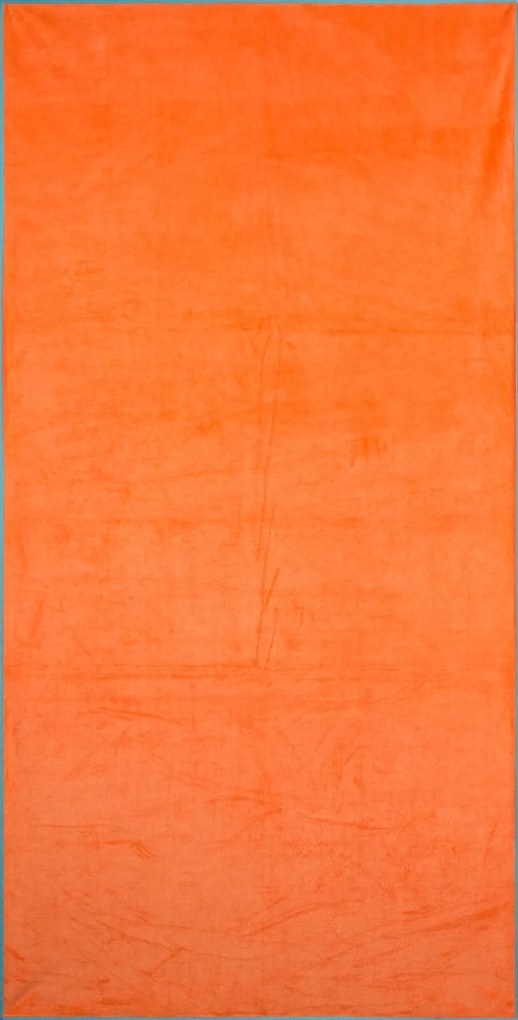 RYCHLESCHNOUCÍ PLÁŽOVÁ OSUŠKA Z MIKROVLÁKNA IGA 80X160 CM ORANŽOVÁ
