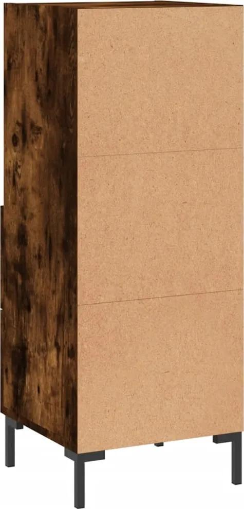 vidaXL Příborník 34,5 x 34 x 90 cm kompozitní dřevo [828673] Barva: bílá s vysokým leskem