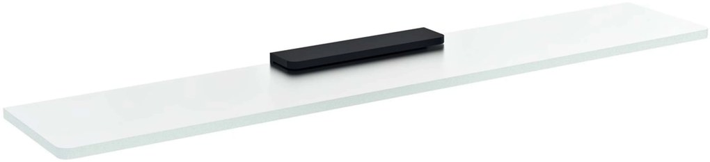 Sapho Pirenei - Polička, délka 70 cm, mléčné sklo/černá MY009B-05