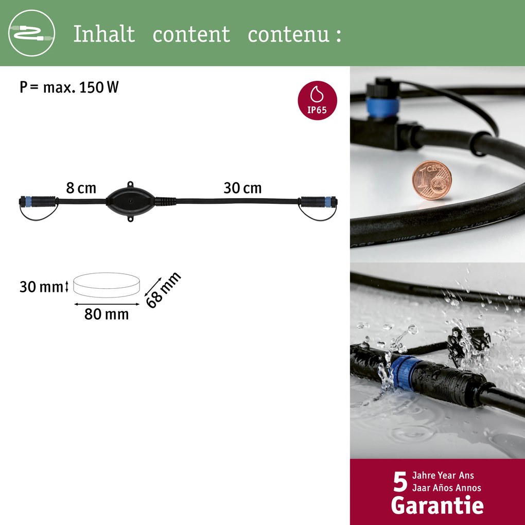 Paulmann 94587 Plug&Shine, soumrakový senzor, IP67