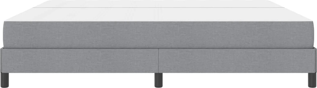 Postel s boxspringem Světle šedá 200 x 200 cm textil 3398514
