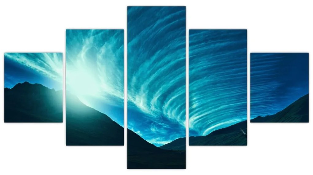 Obraz - Vlna z mraků (125x70 cm)