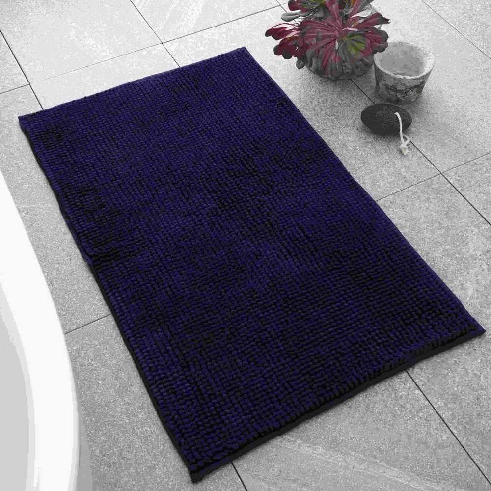 Tmavě modrá koupelnová předložka 50x80 cm Bobble – Catherine Lansfield