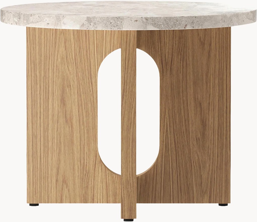Kulatý odkládací stolek's pískovcovou deskou Ibiza