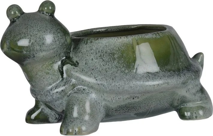 Porcelánový květináč Želva 23 × 16 × 14 cm