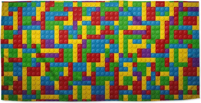 Sablio Ručník Barevná stavebnice - 30x50 cm