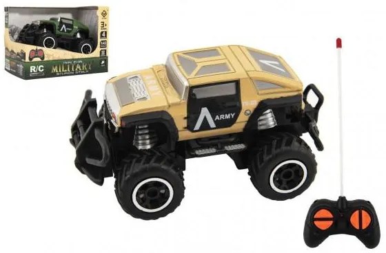 Teddies Auto RC mini vojenské SUV plast 14cm 27MHz