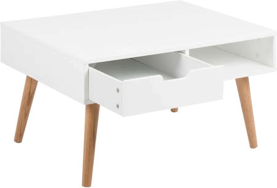Bílý konferenční stolek Actona Mitra, 80 x 45,5 cm